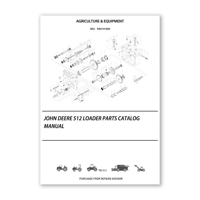 John Deere 512 Loader Parts Catalog Manual