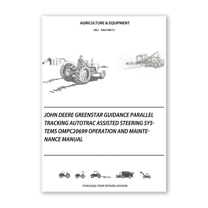 John Deere Greenstar Guidance Parallel Tracking AutoTrac Assisted ...