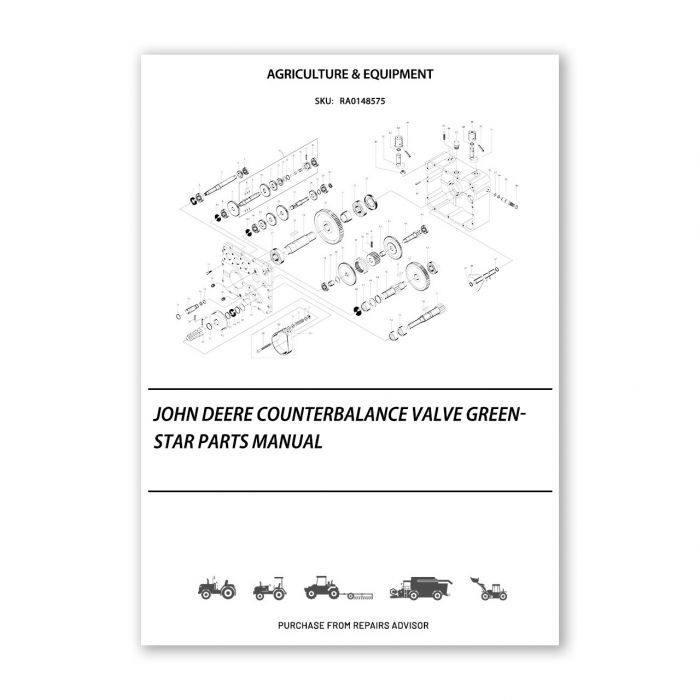 John Deere Counterbalance Valve Greenstar Parts Manual