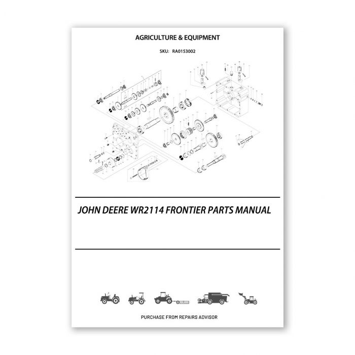 John Deere Wr2114 Frontier Parts Manual