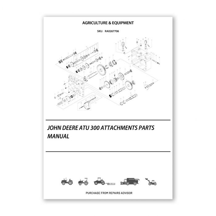John Deere Atu 300 Attachments Parts Manual