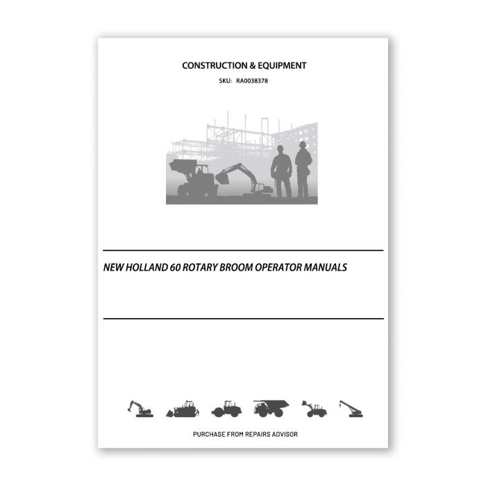 New Holland 60 Rotary Broom Operator Manuals