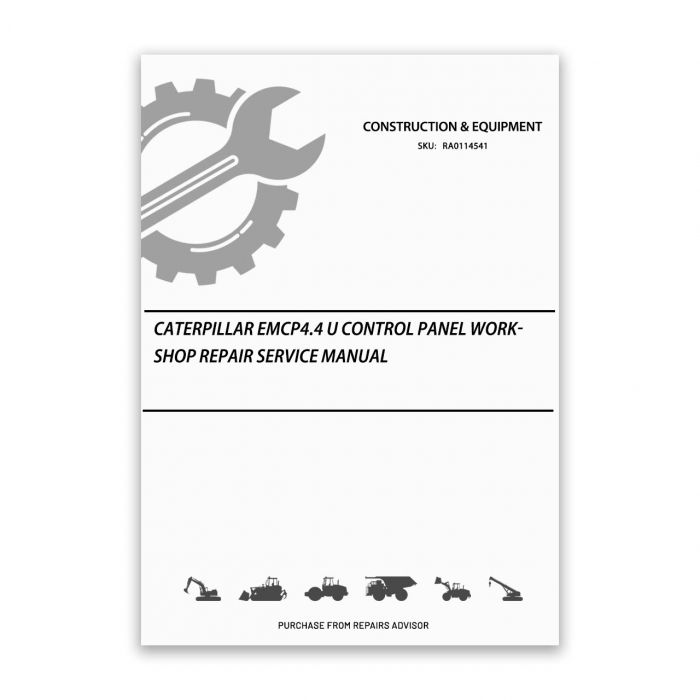 Caterpillar EMCP4.4 U CONTROL PANEL Workshop Repair Service Manual