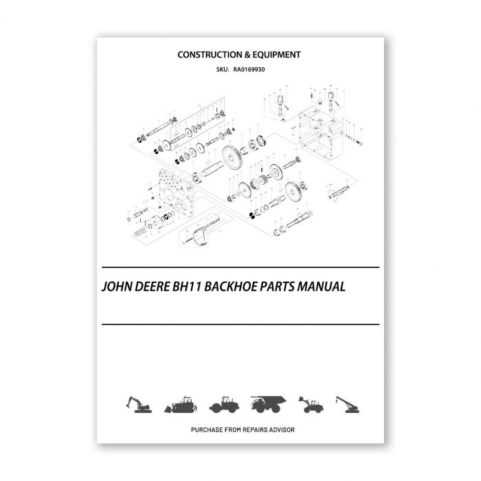 John Deere Bh11 Backhoe Parts Manual