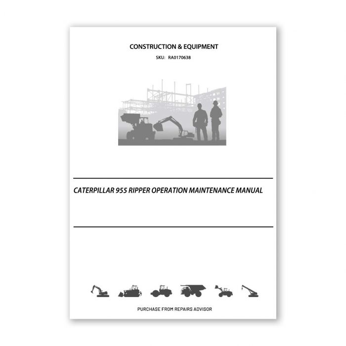Caterpillar 955 RIPPER Operation Maintenance Manual