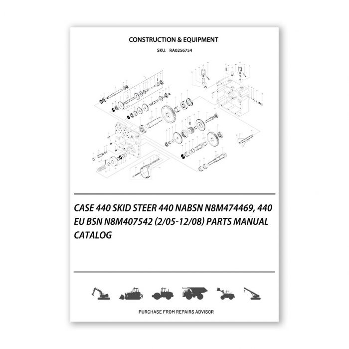 Case 440 Skid Steer Parts Manual Catalog