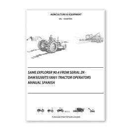 Same EXPLORER 90.4 Tractor Operators Manual Spanish