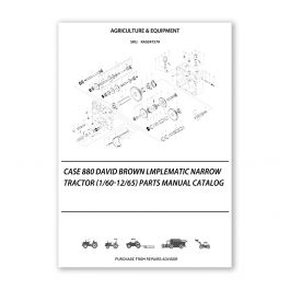 Case 880 David Brown Lmplematic Narrow Tractor Parts Manual Catalog