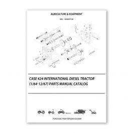 Parts Manual Catalog for Case 424 International Diesel Tractor (1/64-12/67)