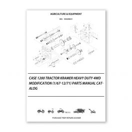 Case 1200 Tractor Kramer Heavy Duty 4Wd Modification Parts Manual Catalog