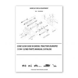 Case 3230 Case IH Diesel Tractor (Europe) Parts Manual Catalog