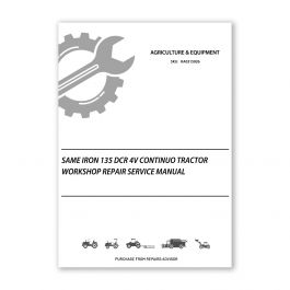 Same IRON 135 DCR 4V CONTINUO Tractor Workshop Repair Service Manual