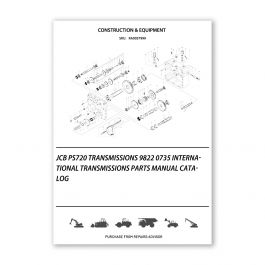 JCB PS720 Transmissions 9822 0735 International Transmissions Parts Manual Catalog