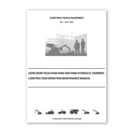John Deere HH20 HH40 HH60 and HH80 Hydraulic Hammers Manual