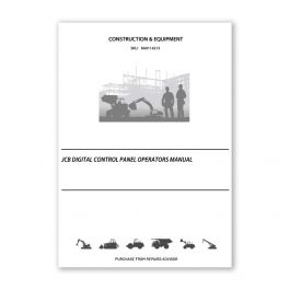 JCB Digital Control Panel Operators Manual