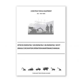 Hitachi ZAXIS470LC-5B, ZAXIS670LC-5B, ZAXIS870LC-5B Hydraulic Excavator ...