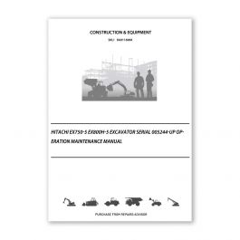 Hitachi EX750-5 EX800H-5 Excavator Operation & Maintenance Manual
