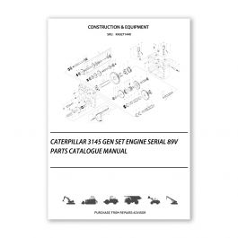 Caterpillar 3145 Gen Set Engine Serial 89V Parts Catalogue Manual