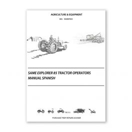 Same EXPLORER 85 Tractor Operators Manual Spanish