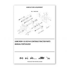 Same IRON 135 DCR 4V CONTINUO Tractor Parts Manual Portuguese