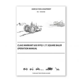 Claas MARKANT 650 9YFQ-1.71 Square Baler Operation Manual