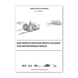 John Deere RTK Radio 900 OMPFP21059 Operation and Maintenance Manual