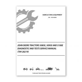 John Deere Tractors 5085E, 5095E and 5100E Diagnostic and Tests Service ...