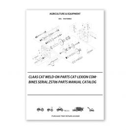 Claas Cat Weld-On Parts Cat-Lexion Combines Serial Zst06 Parts Manual