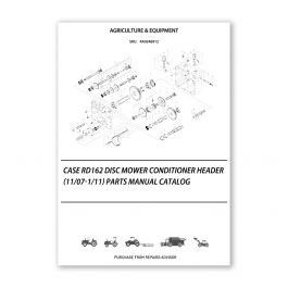 Case Rd162 Disc Mower Conditioner Header Parts Manual Catalog