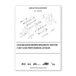 Case 880 David Brown Implematic Tractor Parts Manual