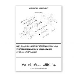 New Holland 9607427 Lt8 8Hp Gear Transmission Lawn Tractor Parts Manual