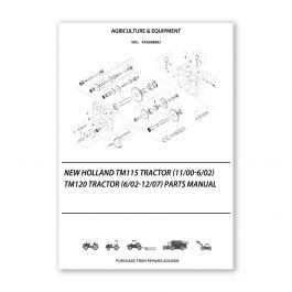 New Holland Tm115 & Tm120 Tractor Parts Manual