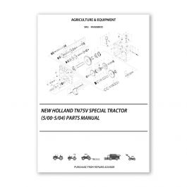 New Holland Tn75V Special Tractor (5/00-5/04) Parts Manual