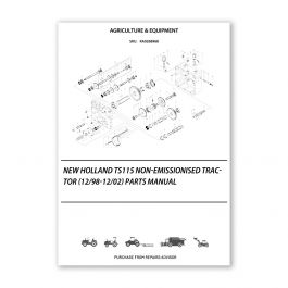 New Holland Ts115 Non-Emissionised Tractor (12/98-12/02) Parts Manual