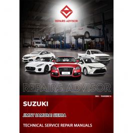 Suzuki Sj413 Jimy Samurai Service Repair Workshop Manual
