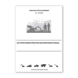 JCB Topper Mower Operation & Maintenance Manual