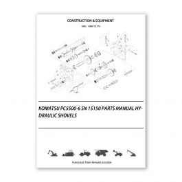 Komatsu PC5500-6 SN 15150 Parts Manual Hydraulic Shovels