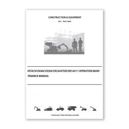 Hitachi EX40U EX50U Excavator EM1AV11 Operation Maintenance Manual