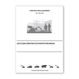 JCB ATS 6002 Vibrating Plate Instruction Manual