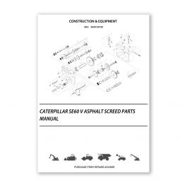 Caterpillar SE60 V ASPHALT SCREED Parts Manual