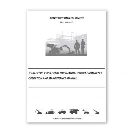 John Deere X305R Operators Manual 250001 OMM167793