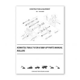 Komatsu 708 & 710 SN 61880-UP Parts Manual Rollers