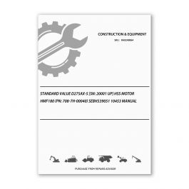 Standard Value D275Ax-5 HSS Motor Hmf180 (Pn: 708-7H-00040)