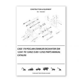 Case 170 Poclain Crawler Excavator Parts Manual Catalog