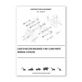 Case D100 Backhoe Parts Manual (1/89-12/89)