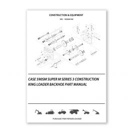 CASE 590SM SUPER M SERIES 3 Construction King Loader Backhoe Part Manual