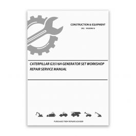Caterpillar G3516H GENERATOR SET Workshop Repair Service Manual