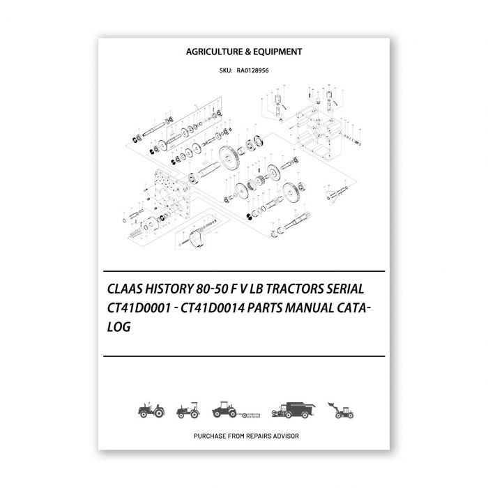 Claas History 80-50 F V Lb Tractors Serial Ct41D0001 - Ct41D0014 Parts ...