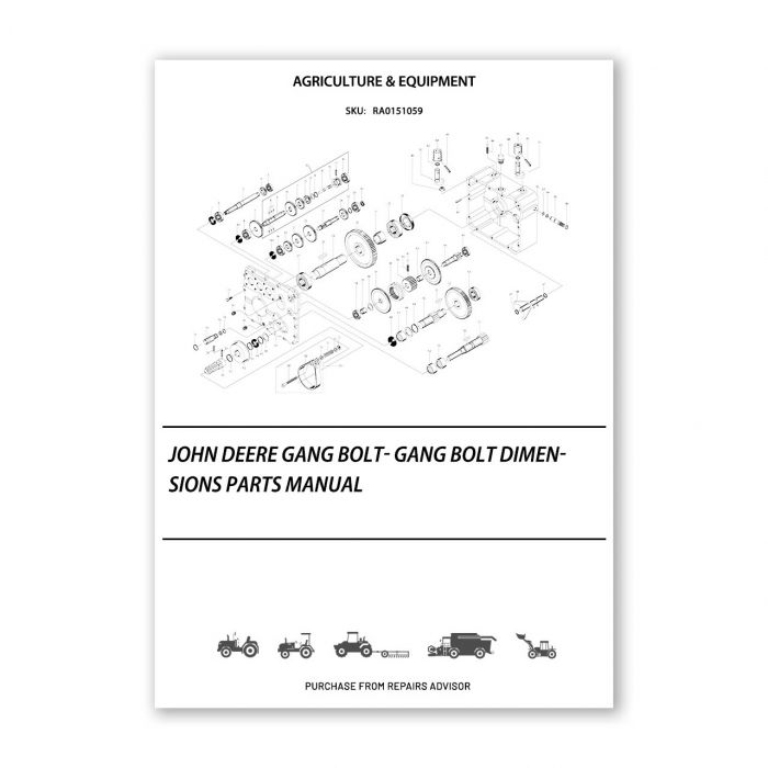 John Deere Gang Bolt Parts Manual Now