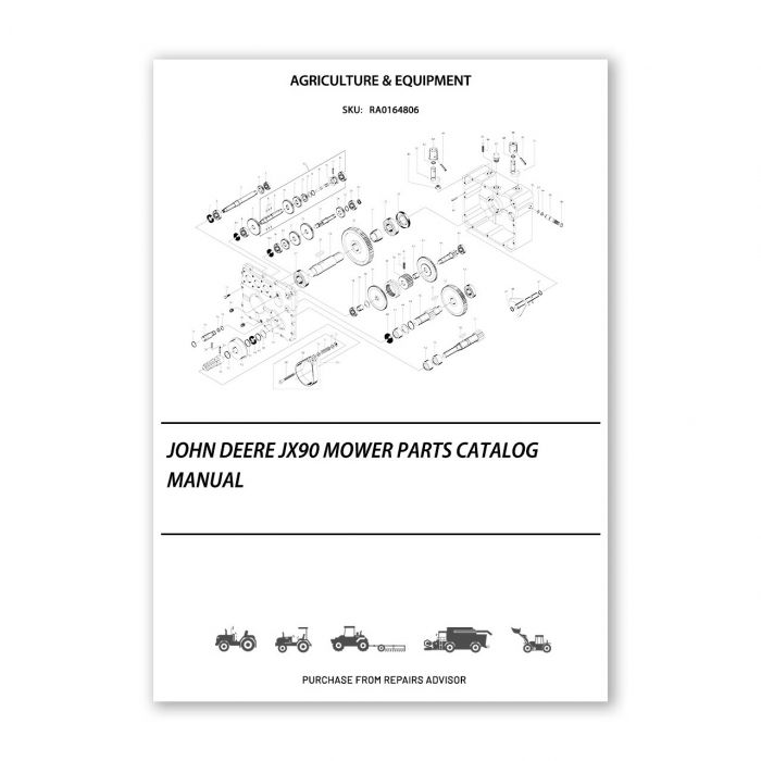 John Deere Jx90 Mower Parts Catalog Manual